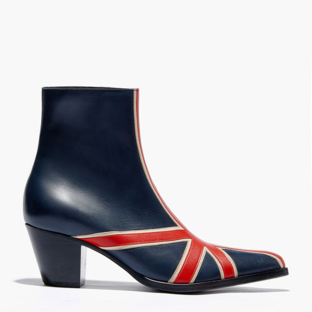 Union Jack 60mm Soho Leather Boots & Phix